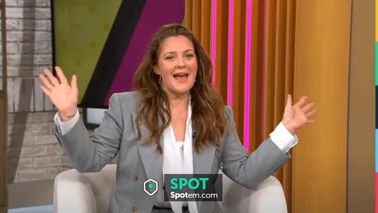 Gucci Dou­ble-Breast­ed Wool Jack­et worn by Drew Barrymore as seen in ...