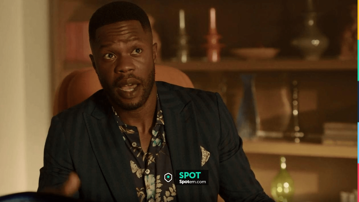 Etro Floral Print Cotton Shirt worn by Jeff Colby (Sam Adegoke) as seen ...