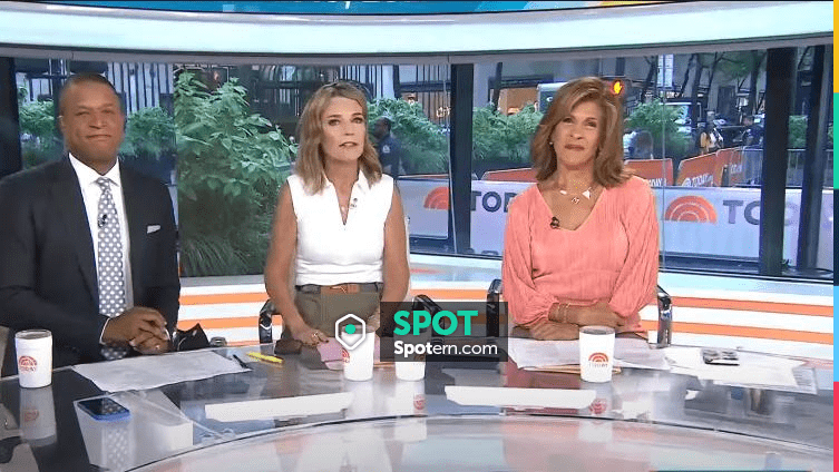 Tory Burch Poplin Pleated Skirt worn by Savannah Guthrie as seen in ...