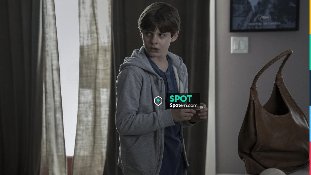 Grey Hoodie worn by Elias (Cameron Crovetti) as seen in Goodnight Mommy ...