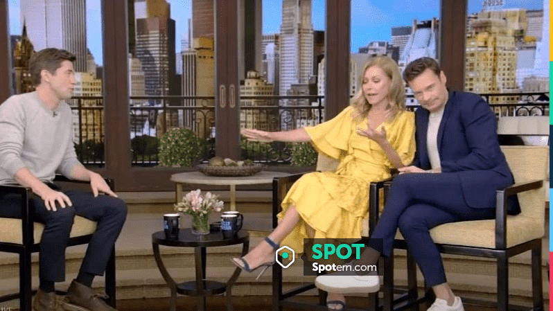 Gianvito Rossi Portofino Suede Sandals worn by Kelly Ripa as seen in ...