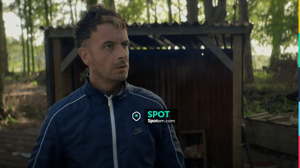 Nike Nike Tracksuit with Zip and Logo worn by Vinnie (Joe Gilgun) as ...