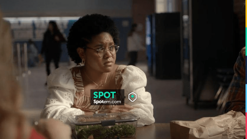 Love The Label Smocked Puff-Sleeve Blouse worn by Beth Chapel (Anjelika ...