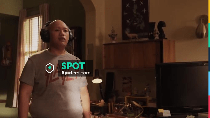 Slayer t-shirt in grey worn by Reginald Baskin (Jacob Batalon) as seen ...