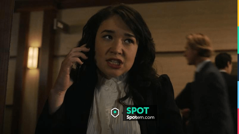 Tory Burch Deneuve Ruffled Shell worn by Marissa Gold (Sarah Steele) as ...