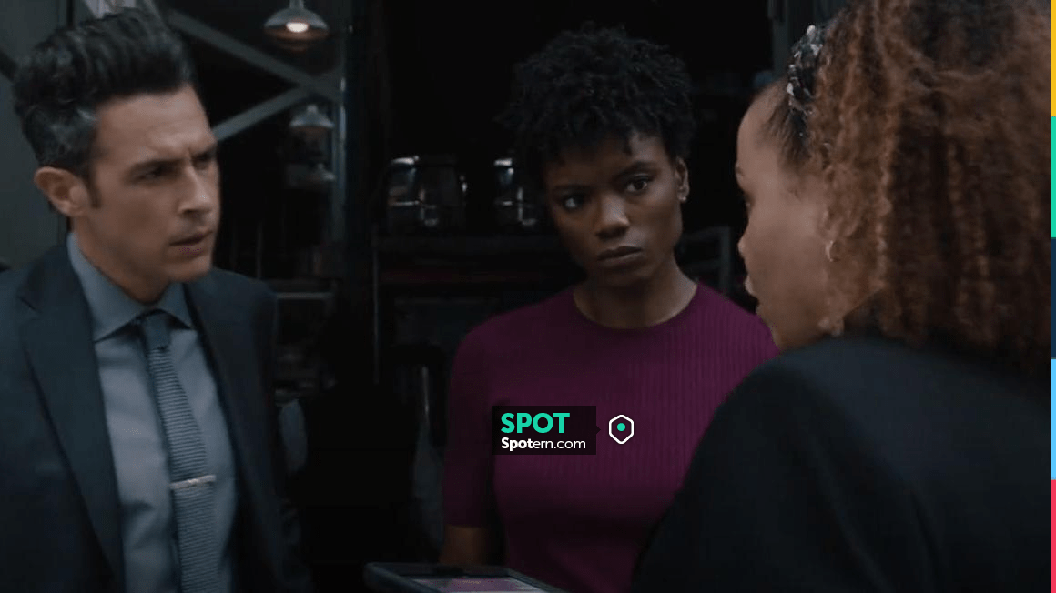 P.A.R.O.S.H. Ribbed Knit Wool T-shirt worn by Tiffany Wallace(Katherine ...