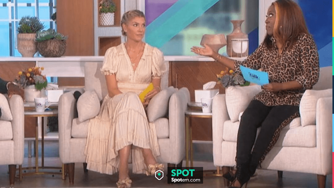 Loeffler Randall Penny High Heel Pleated Knot Slide worn by Amanda ...