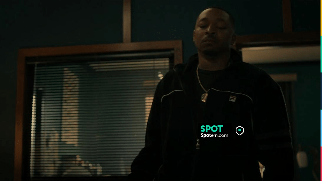 Fila Piped Trim Jacket worn by Louis 'Lou-Lou' Thomas (Malcolm Mays) as ...