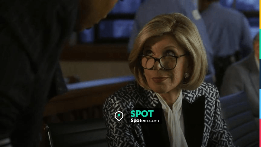 Emporio Armani Geometric Jacquard Jacket worn by Diane Lockhart ...