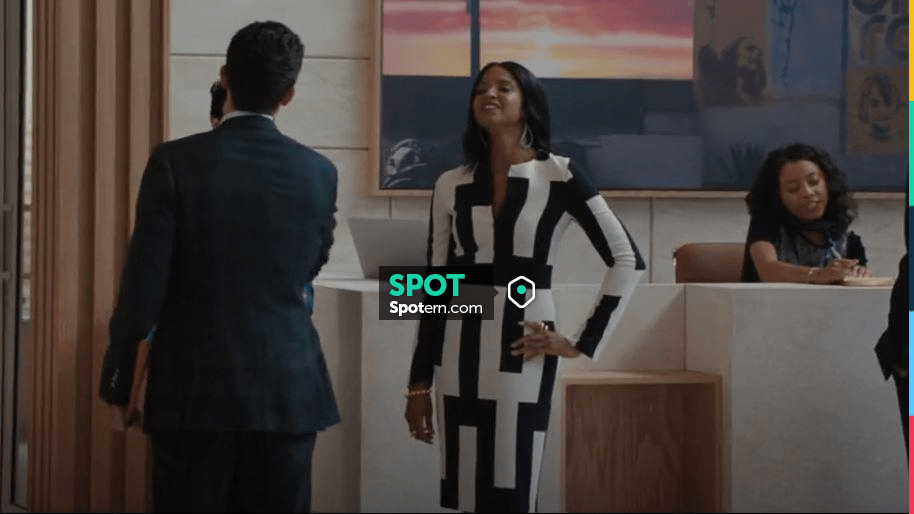 Akris Mosaïque Dress worn by Mallory Book (Renée Elise Goldsberry) as ...