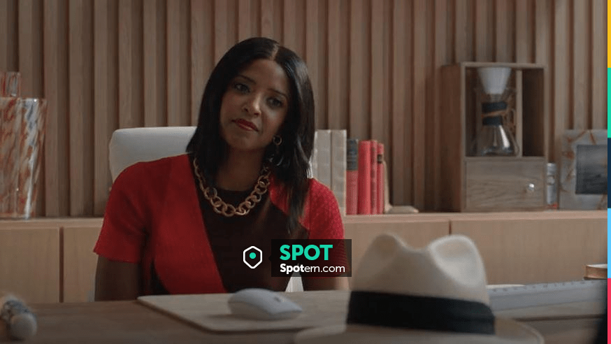 Alexander McQueen Colorblock Sweater worn by Mallory Book (Renée Elise ...