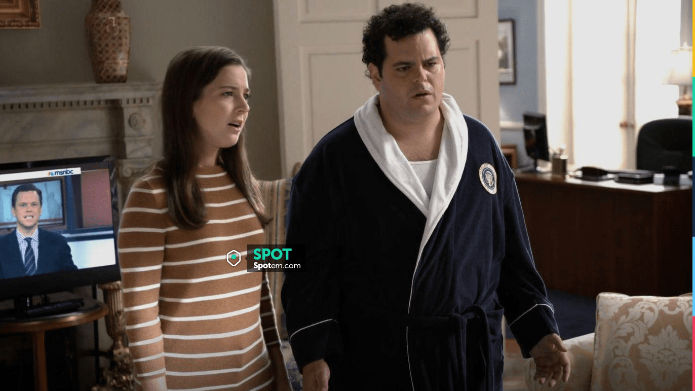 J Crew Collection Cashmere Bateau Sweater worn by Becca Gilchrist ...