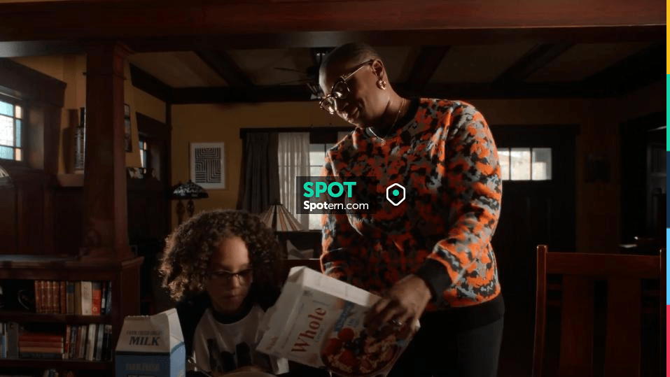 Zara Abstract Jacquard Sweater worn by Henrietta 'Hen' Wilson (Aisha ...