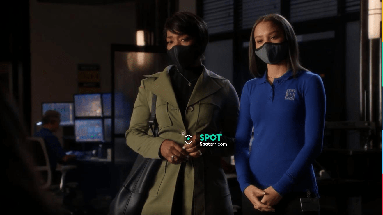 Elie Tahari Isla Jacket worn by Athena Grant (Angela Bassett) as seen ...