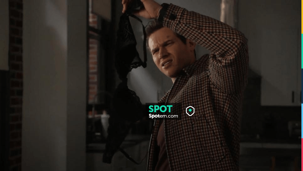 Sandro Camille Houndstooth Woven Jacket worn by Evan 'Buck' Buckley ...