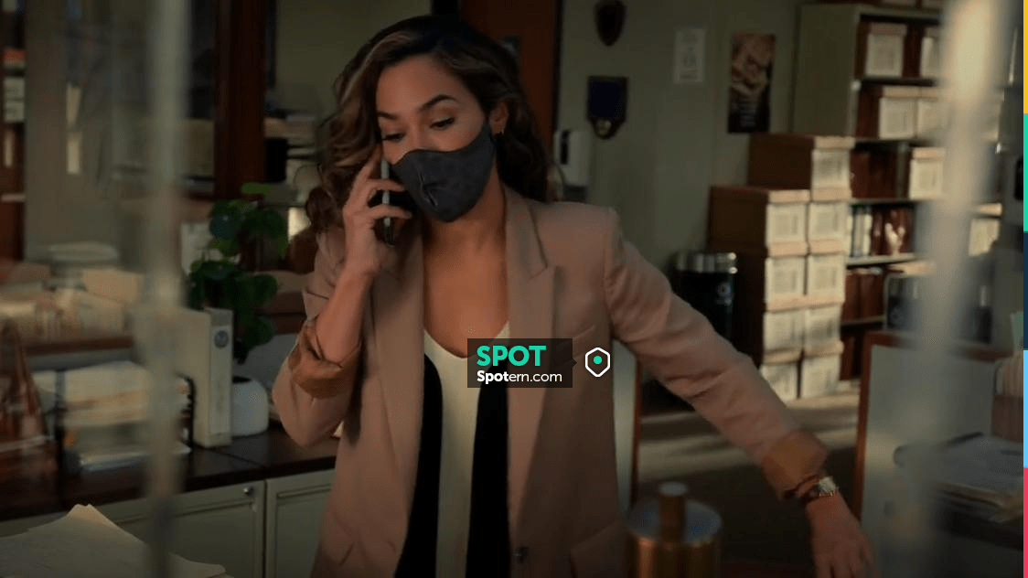 Nili Lotan Diane Stretch Wool Blazer worn by Emily Lopez (Jessica ...