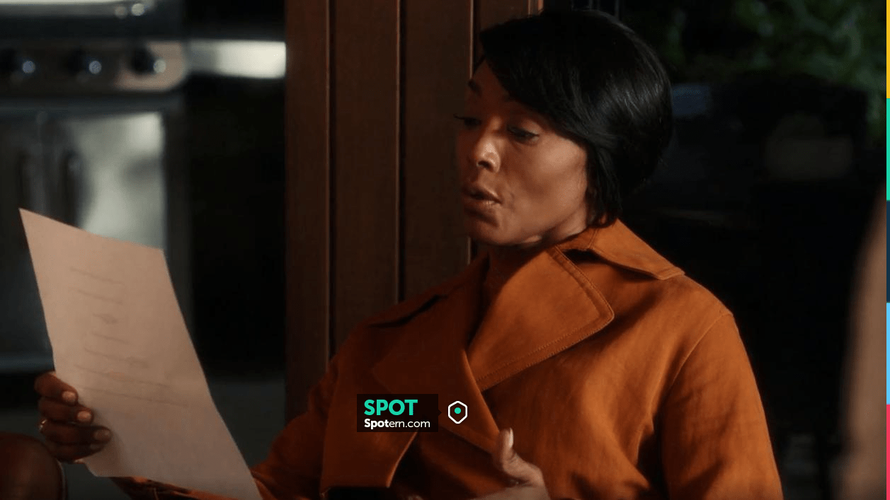 Vince Cropped Belted Jacket worn by Athena Grant (Angela Bassett) as ...