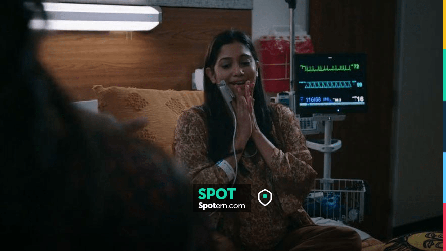 Gold Hawk Clothing Bali Floral Long Sleeve Shirt worn by Padma Devi ...