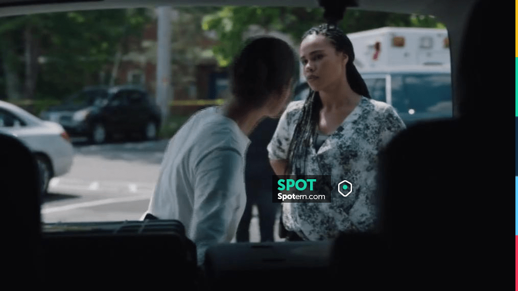 Halogen Cross Front Blouse worn by Special Agent Sheryll Barnes (Roxy ...