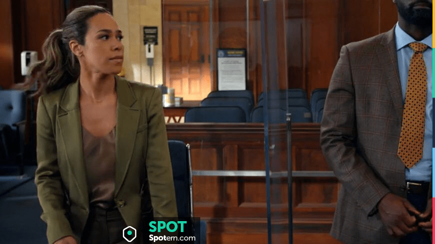 Veronica Beard Miranda Twill Pants worn by Emily Lopez (Jessica Camacho ...