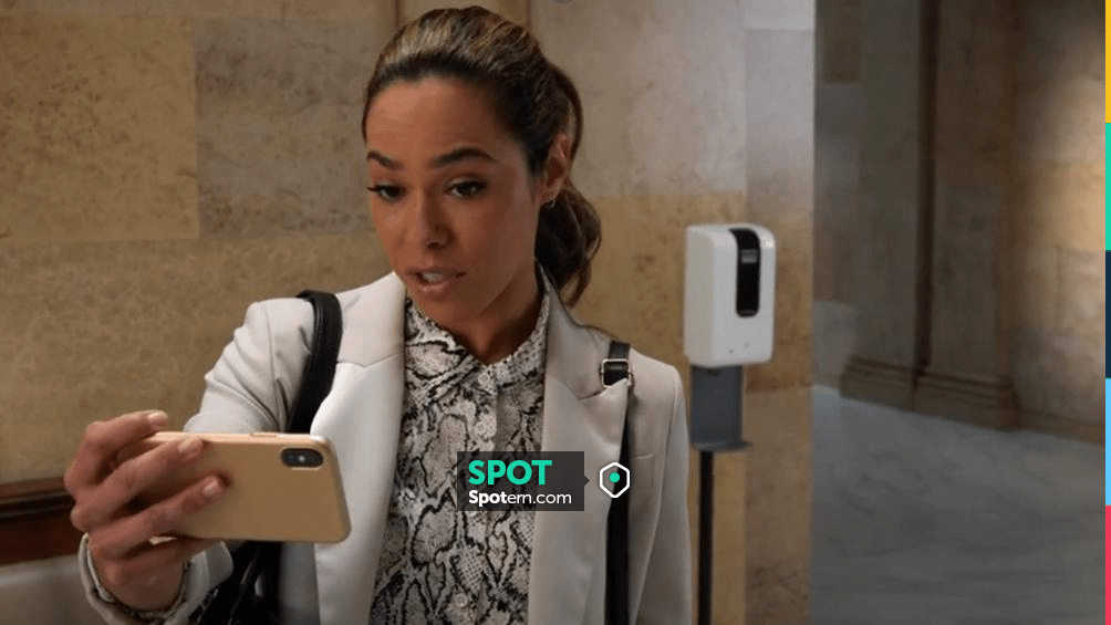 Theory Etiennette Blazer worn by Emily Lopez (Jessica Camacho) as seen ...