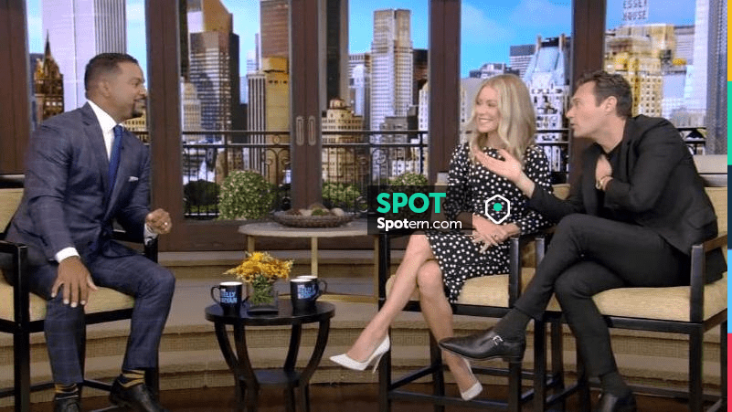 Dolce & Gabbana Polka Dot Cady Sheath Dress worn by Kelly Ripa as seen ...