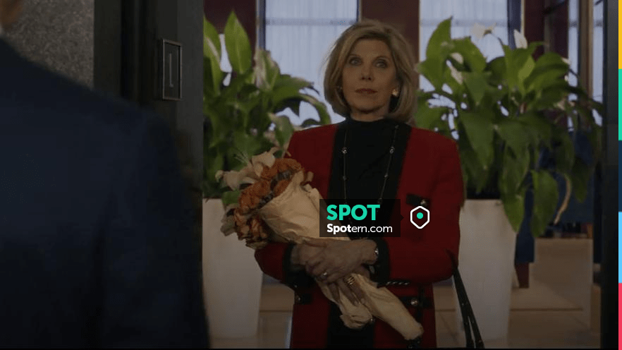 Saint laurent Wool-Blend Jack­et worn by Diane Lockhart (Christine ...