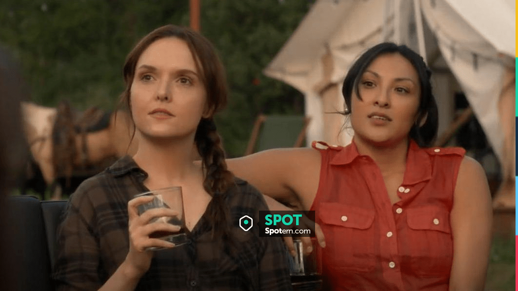 Rails Hunter Camisa a cuadros Olive usada por Mary (Sofia Embid) como ...