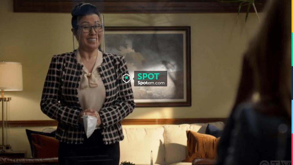 Cece Grid Tweed Jacket worn by Sherri Kansky (Ruthie Ann Miles) as seen ...