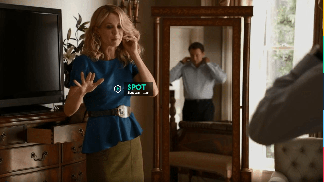 Elie Tahari Landon Peplum Blouse worn by Emily Nash Gilchrist (Jenna ...