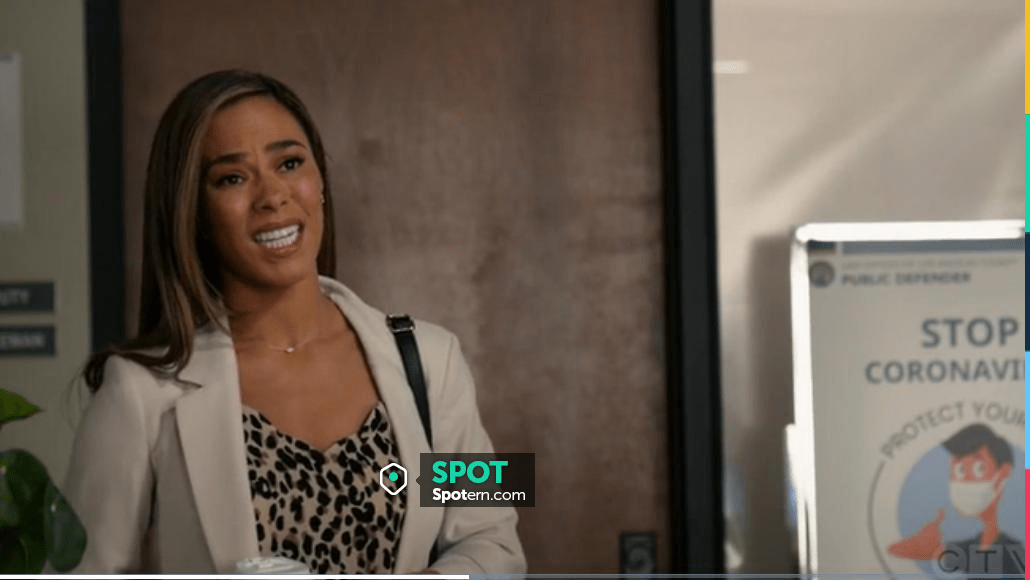 Halogen Scallop Camisole worn by Emily Lopez (Jessica Camacho) as seen ...