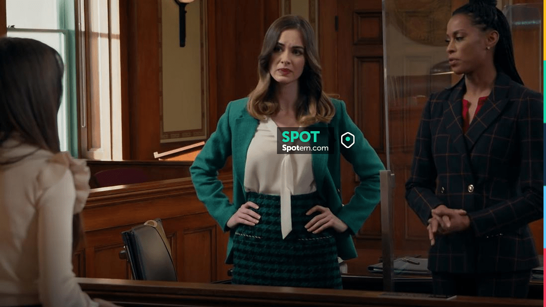 Sandro Jacy Jacket worn by Samantha Powell (Audrey Corsa) as seen in ...