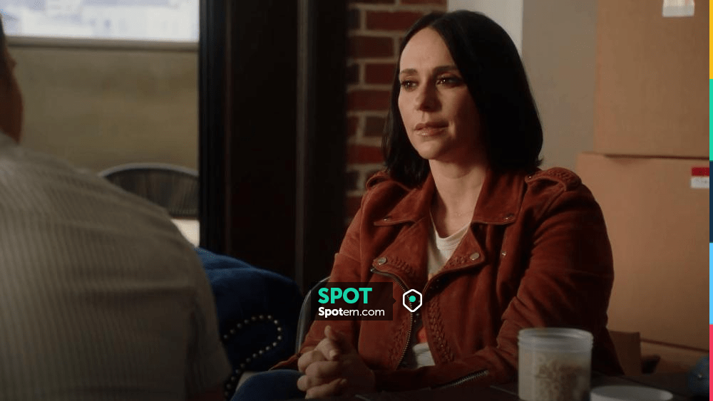 All Saints Braided Suede Biker Jacket worn by Maddie Kendall (Jennifer ...