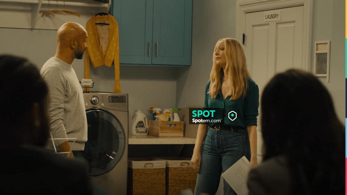 L'Agence Tyler Blouse Green worn by Bree Marie Jensen (Judy Greer) as ...