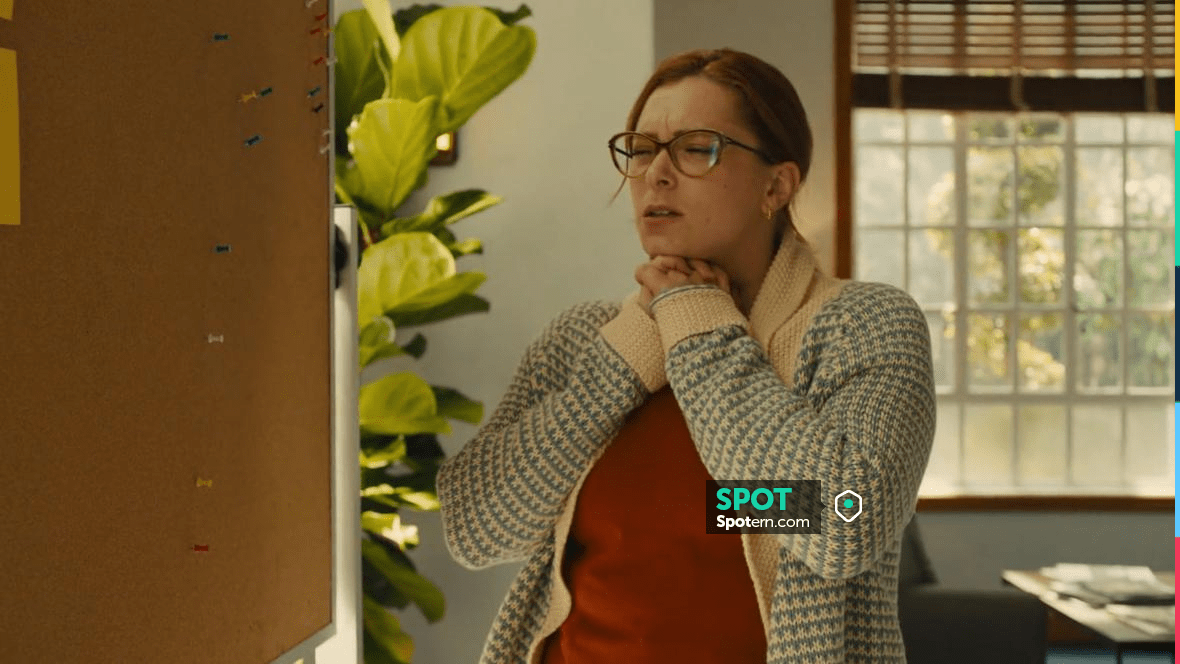 The Great Minicheck Lodge Cardigan worn by Hannah (Rachel Bloom) as ...