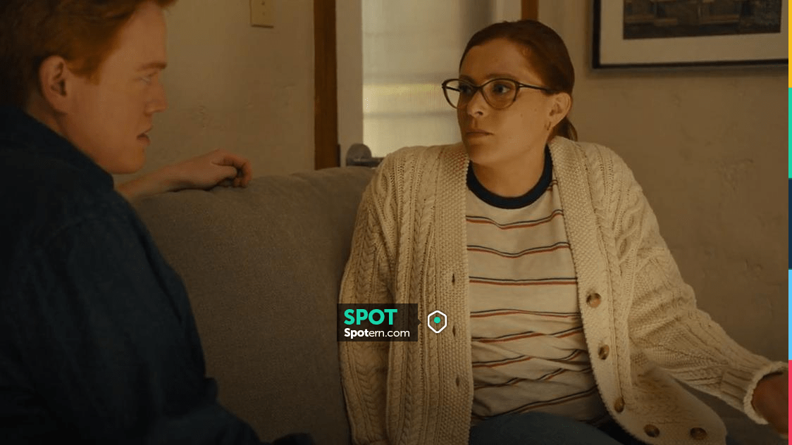 Re/Done Cable Knit Cardigan worn by Hannah (Rachel Bloom) as seen in ...