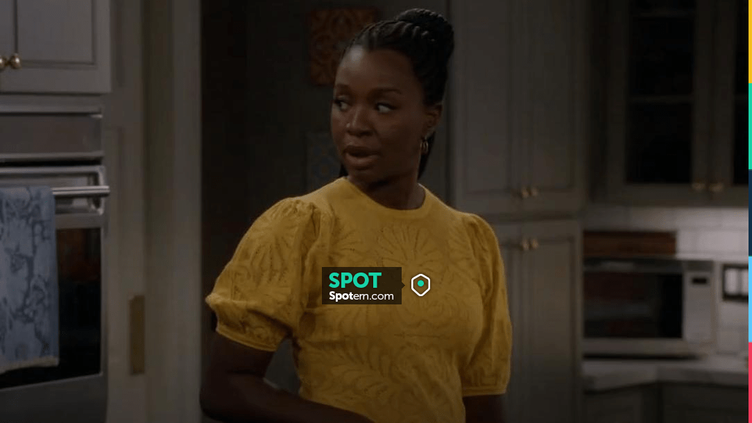 Ulla Johnson Carina Top worn by Abishola (Folake Olowofoyeku) as seen ...