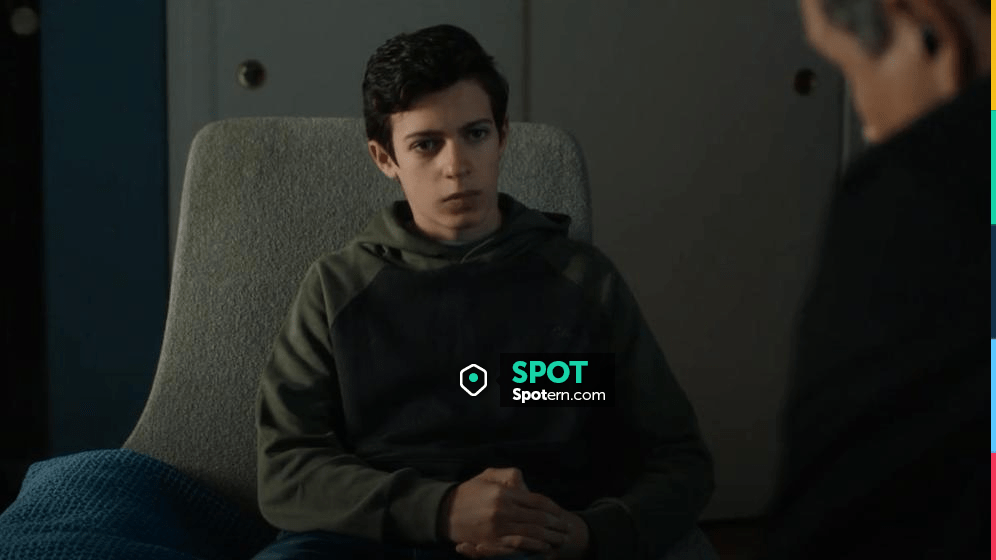 All Saints Lobke Cotton Color Blocked Hoodie worn by Tyler Kelton ...