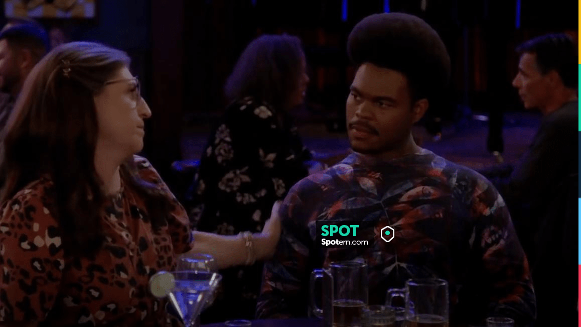 Robert Graham Capel Print Cotton & Linen Crewneck Sweater worn by ...