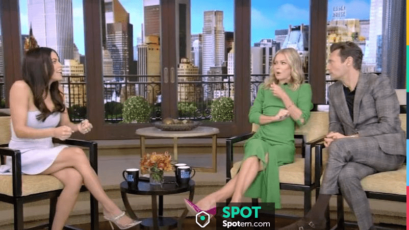 Gianvito Rossi Mirror Calfskin Stiletto Pumps worn by Kelly Ripa as ...