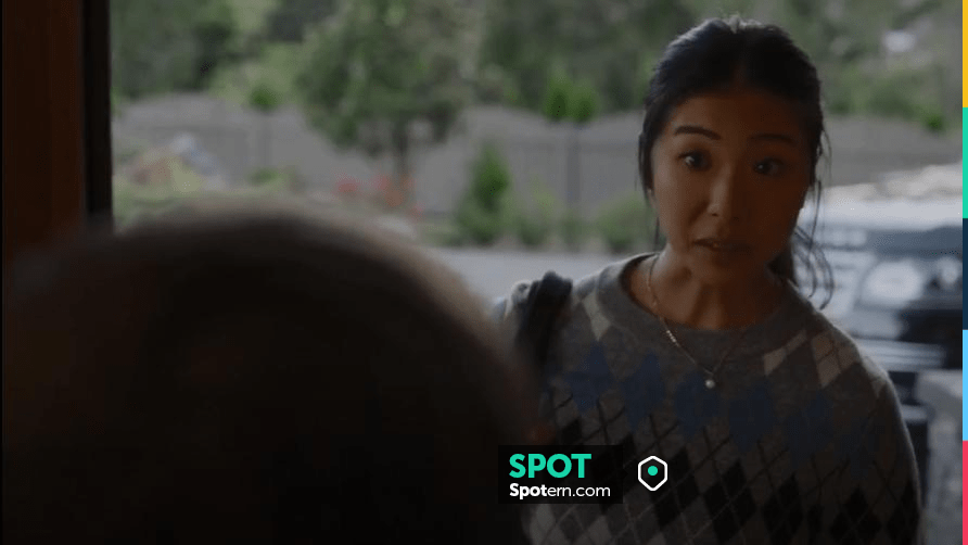 Boss Flinda Argyle Sweater worn by Jieun Park (Ami Park) as seen in ...