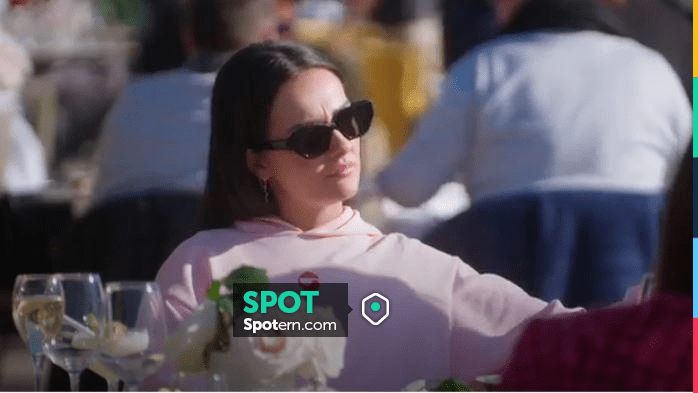 Coperni Lo­go-Print Cot­ton Hood­ie worn by Victoria Zito as seen in ...