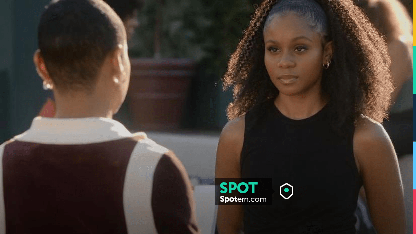 Alo Yoga Twist Front Tank worn by Simone Hicks (Geffri Maya Hightower ...