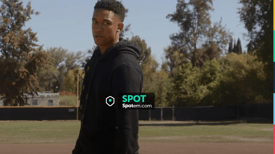 Fendi Wool Drawstring Hooded Sweatshirt worn by Damon Sims (Peyton Alex ...