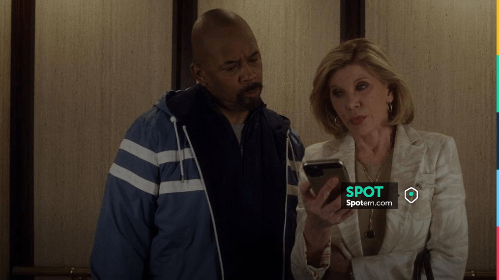 Giorgio Armani Palm-Printed Gauze Blazer worn by Diane Lockhart ...