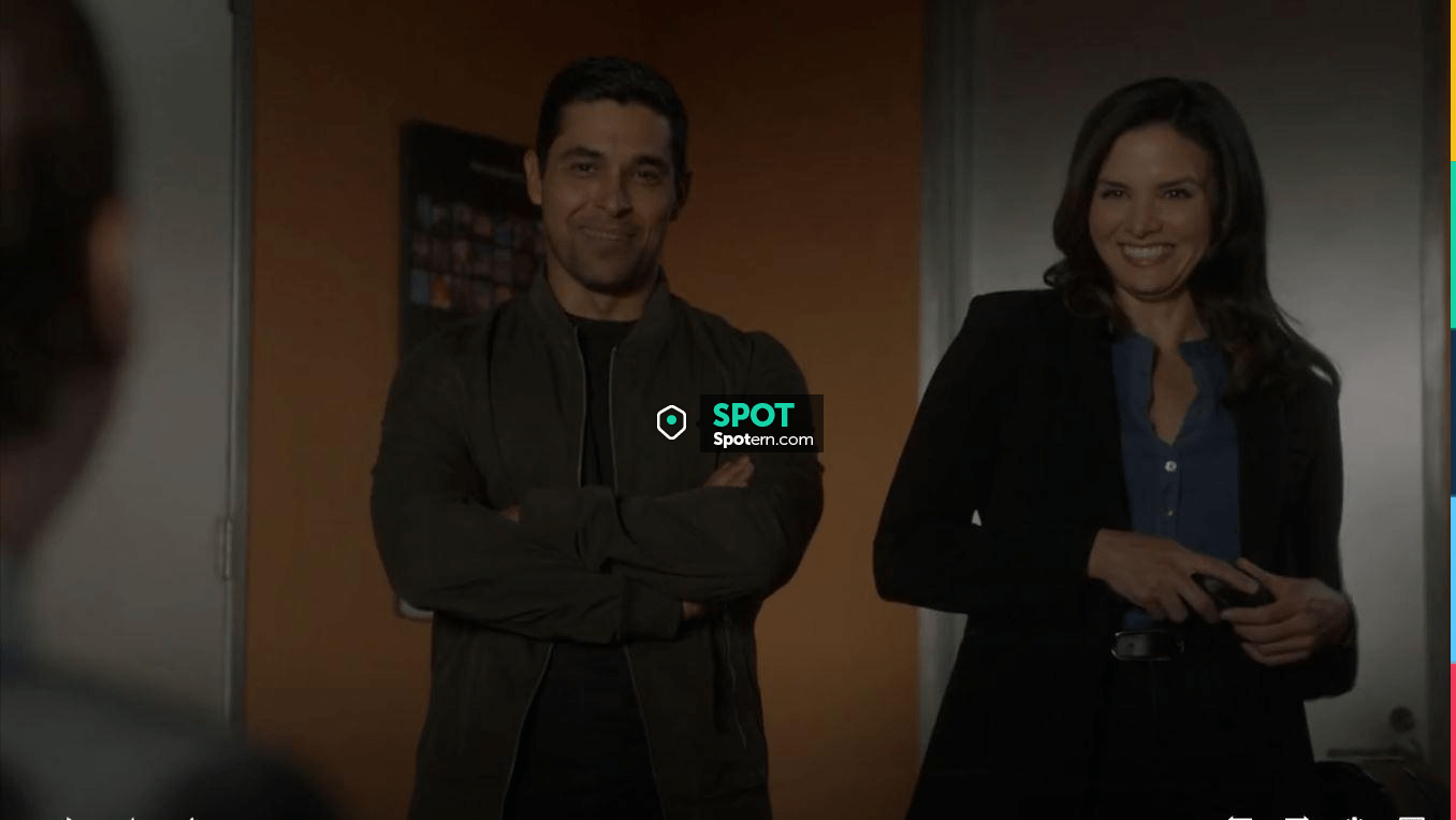 Allsaints Lows Padded Bomber Jack­et in Brown worn by Nick Torres ...