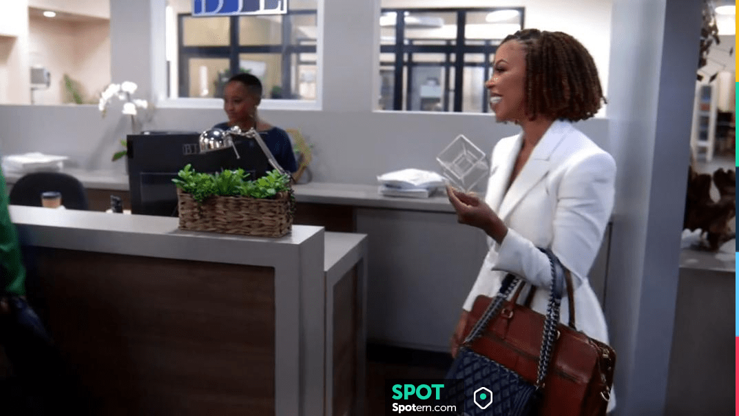 Chanel Lambskin Quilted New Medium Boy Flap Black worn by Andrea 'Andi ...