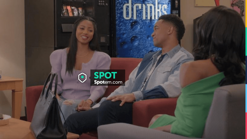 Jonathan Simkhai Sariah Recycled Rib Sweetheart Top worn by Thea Mays ...