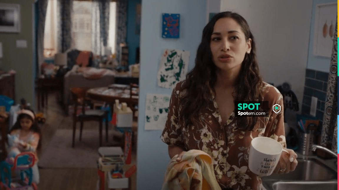 BP. Retro Print Button-Up Shirt worn by Astrid (Meaghan Rath) as seen ...