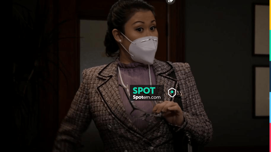 Veronica Beard Theron Tweed Blazer worn by Sherri Kansky (Ruthie Ann ...